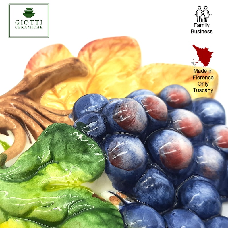 Italian Ceramic Fruits Set Decorations for Kitchen Hand - Etsy