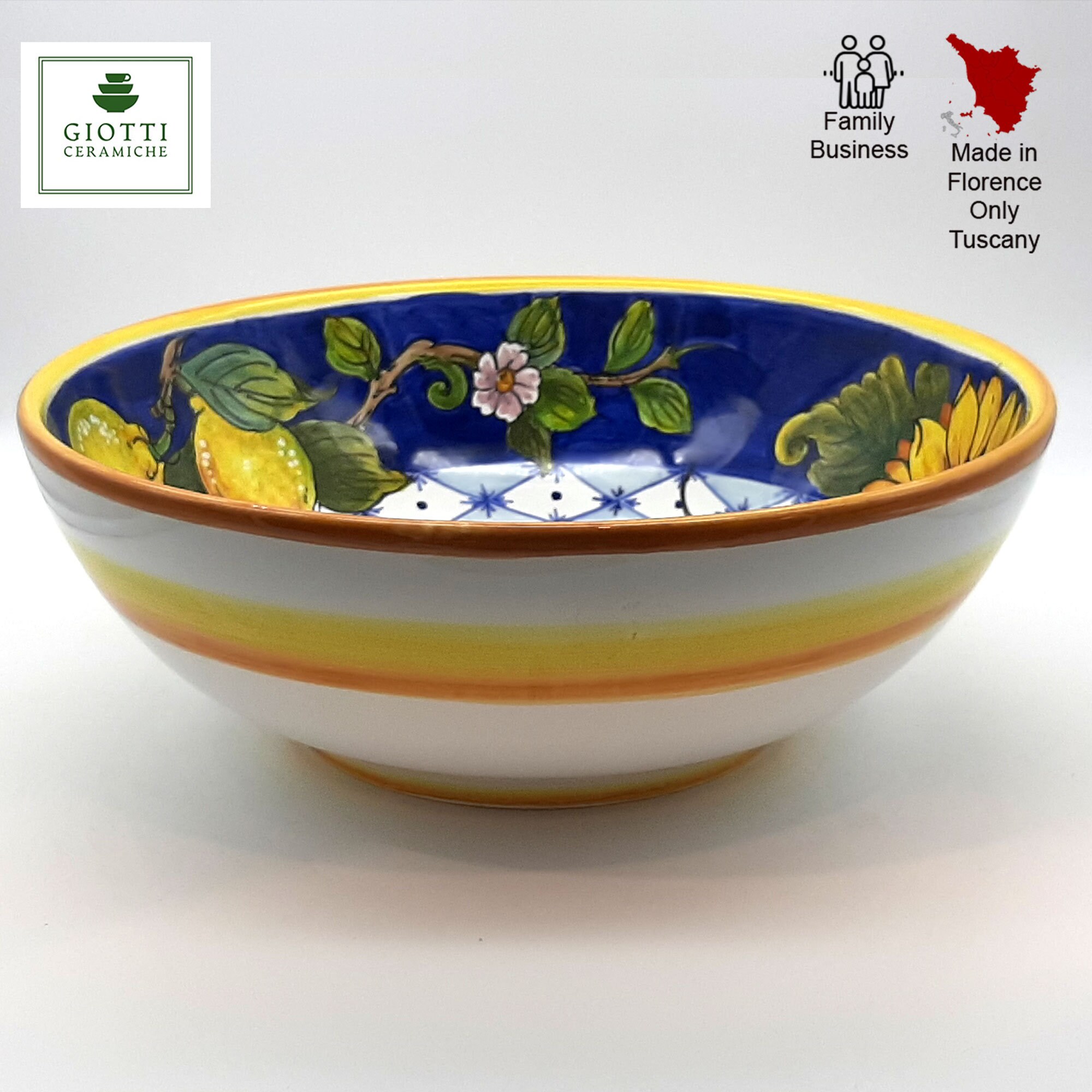 Large Ceramic Bowl Italian Dinnerware Pasta Bowl Platter - Etsy