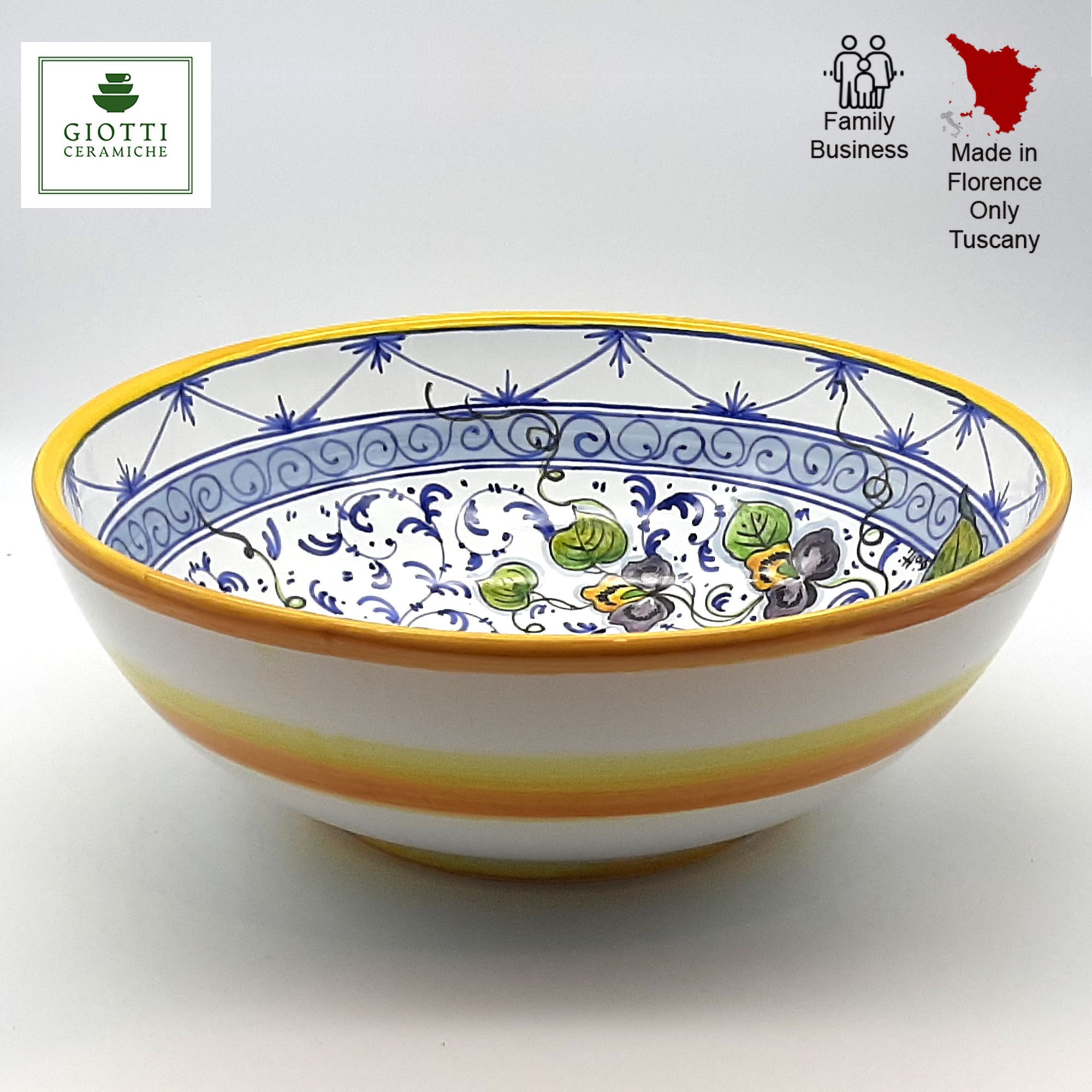 Large Ceramic Bowl Italian Dinnerware Pasta Bowl Platter - Etsy