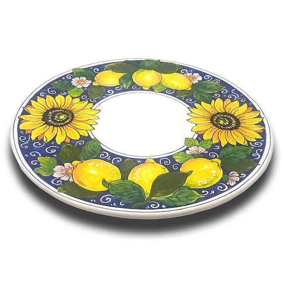 Large 16 Inch Ceramic Pizza Plate Italian Dinnerware | Etsy