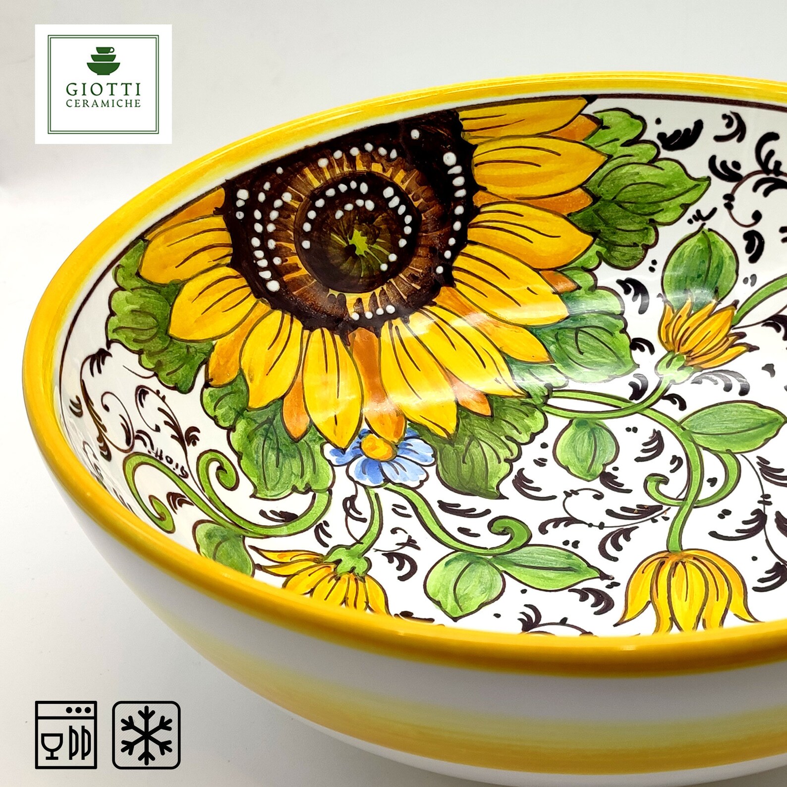 Large Ceramic Bowl Italian Dinnerware Pasta Bowl Platter | Etsy