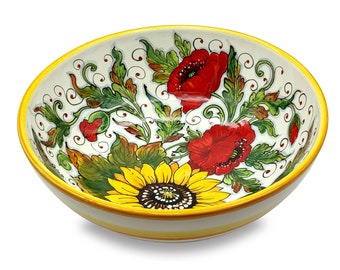 Large Ceramic Bowl Italian Dinnerware Pasta Bowl Platter | Etsy