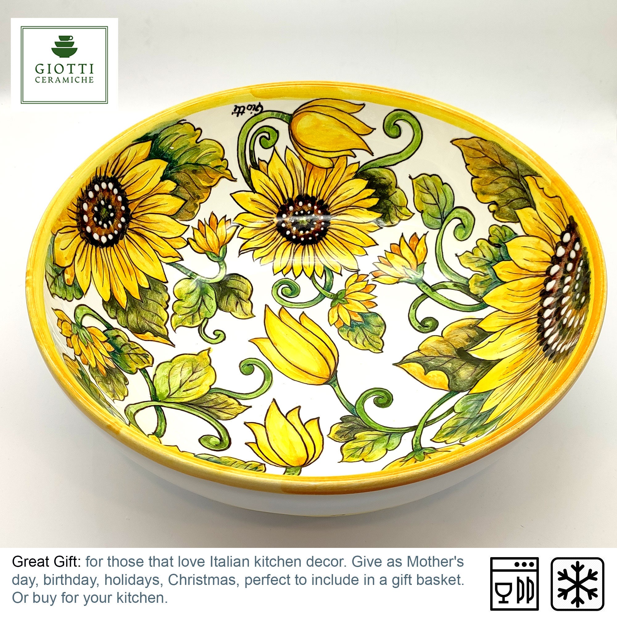 Large Ceramic Bowl Italian Dinnerware Pasta Bowl Platter - Etsy