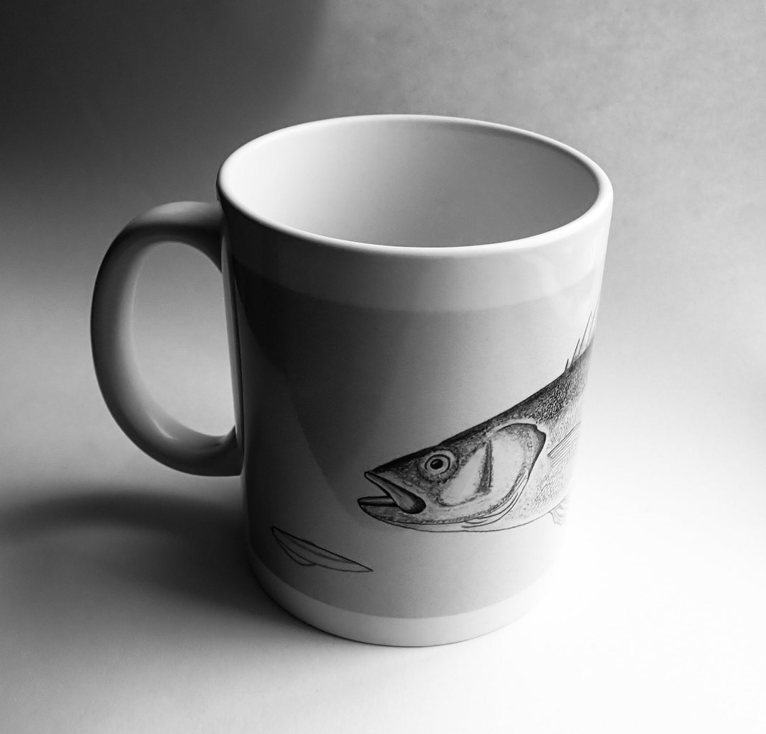 Bass Fishing Mug European Sea Bass - Etsy