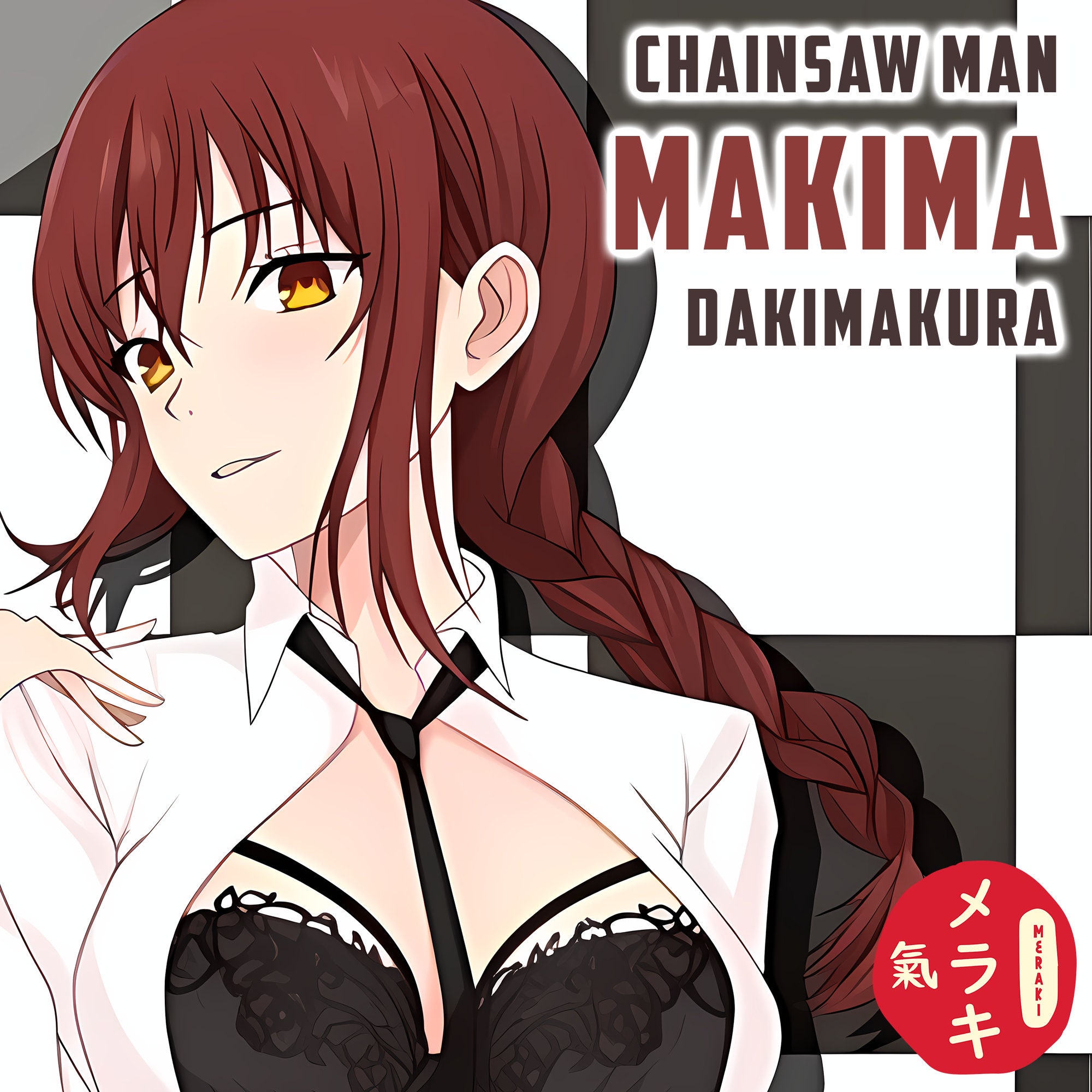Makima Body Pillow Cover Chainsaw Man Pillow Case Chainsaw Man Dakimakura Pillowcase Only Etsy