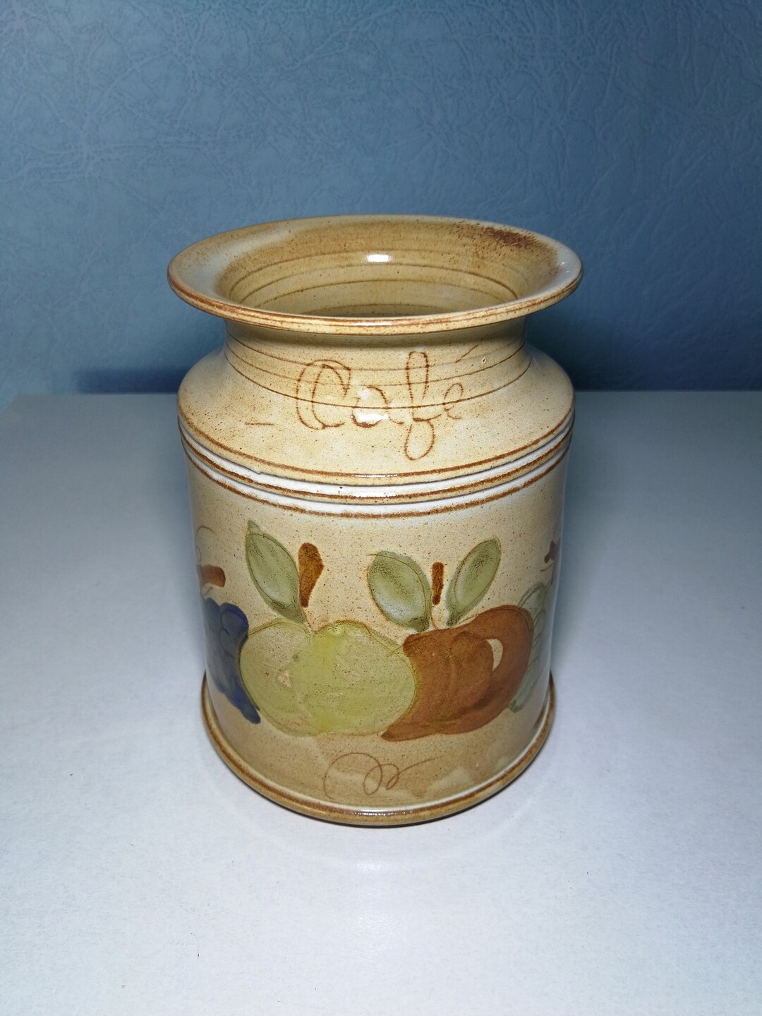 Ceramic Café Jar or Pottery Vase, La Poterie Provence. Coffee Container ...