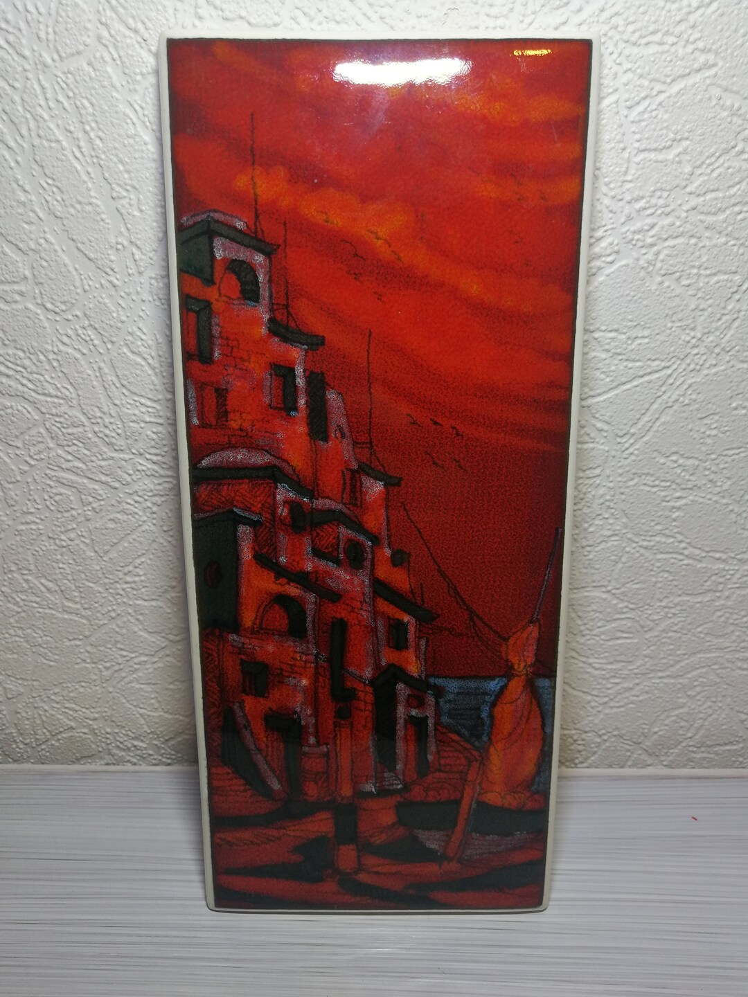 Vintage Art Ceramic Panel: Hugo R.S.M. Hand-painted Art. San Marino - Etsy