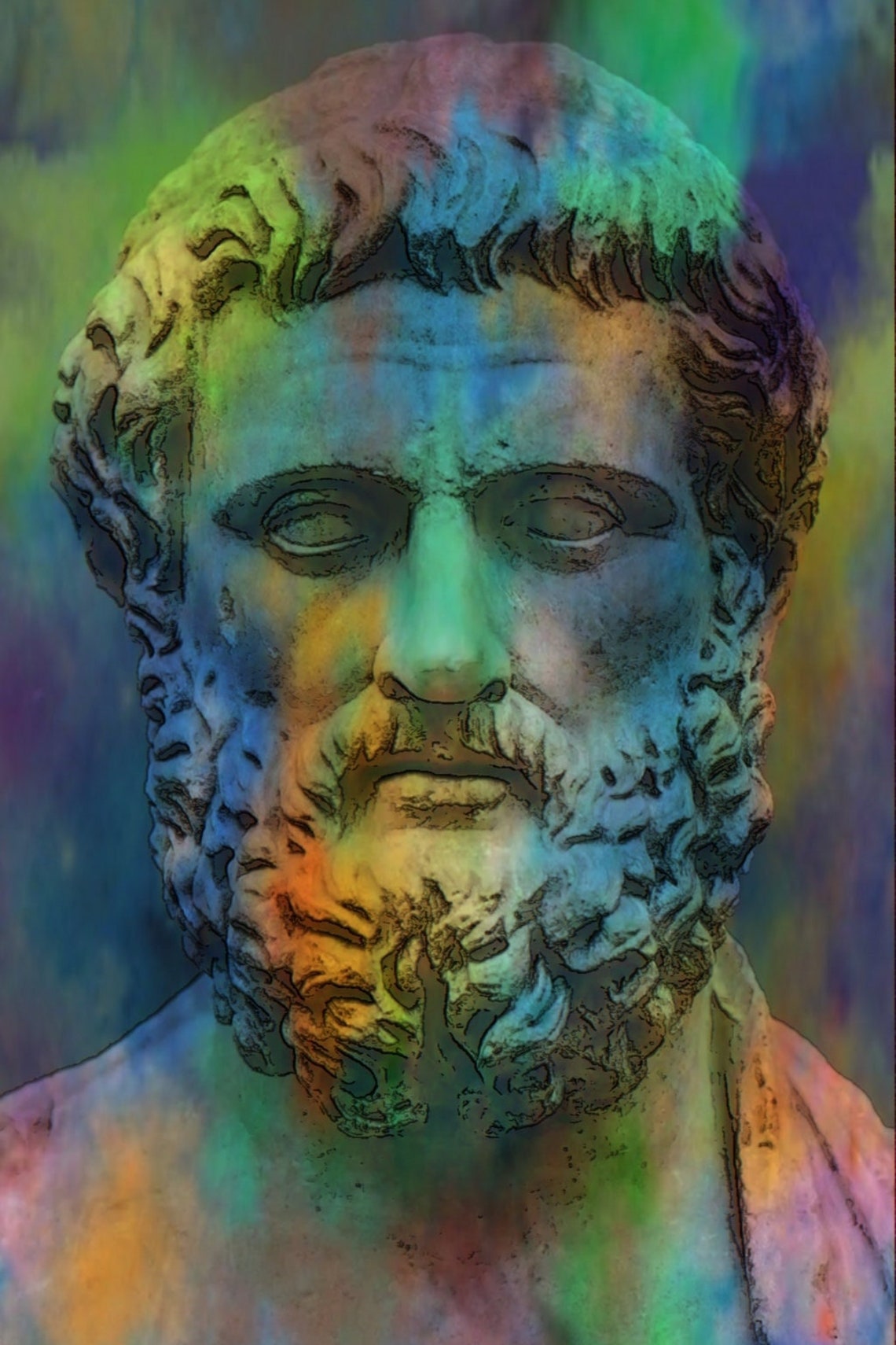 Ancient Greek Print Sophocles. Ancient Greek Art Print. - Etsy Sweden