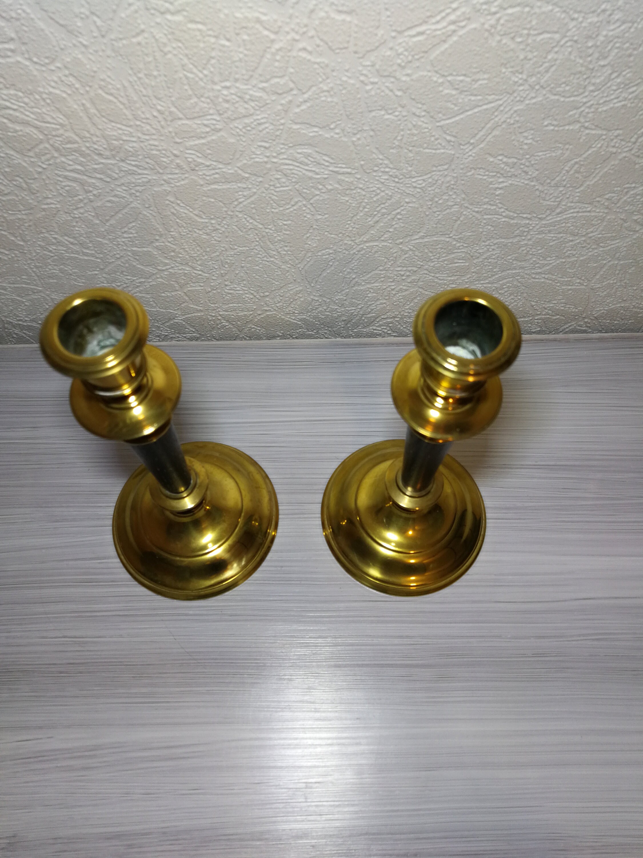 Antique Skultuna G10 Brass Candlesticks 1900s. Pair Swedish ...