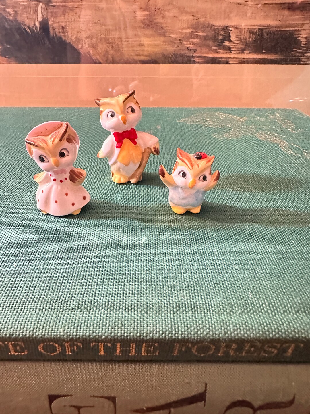 Vintage Napco Bone China Owl Family | Wise Old Owl | Owl Family | Bone ...