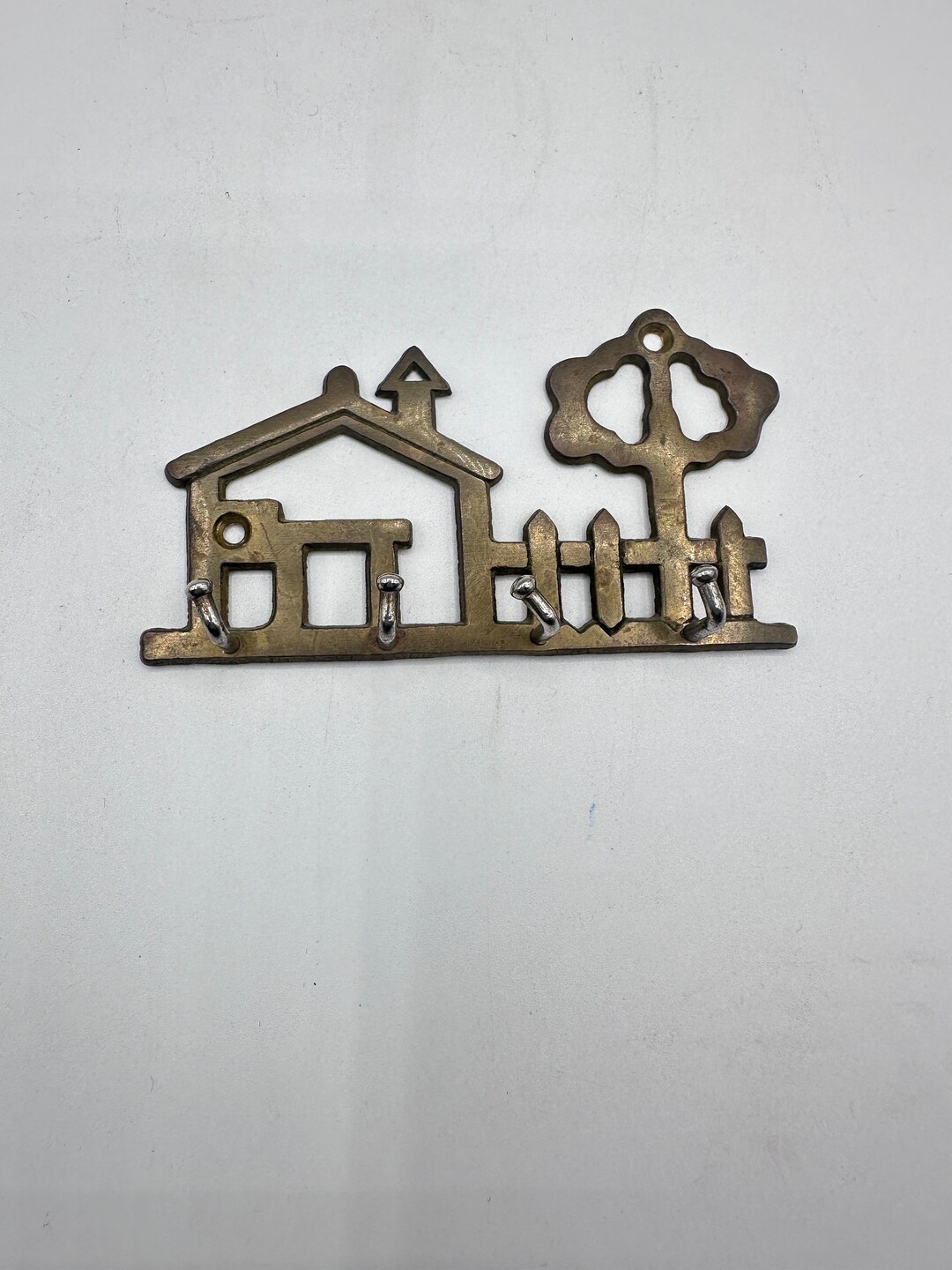Vintage Brass Hook | Brass House Key Hook | Brass House | Brass Jewelry ...