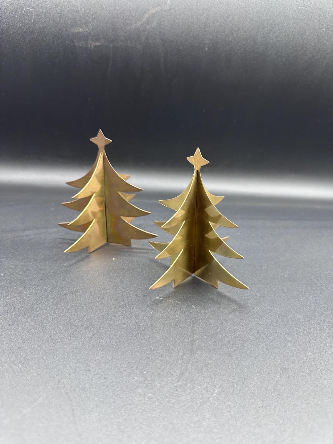 Vintage Brass Treesbrass Treechristmas Trees Brass Forest Woodlands ...