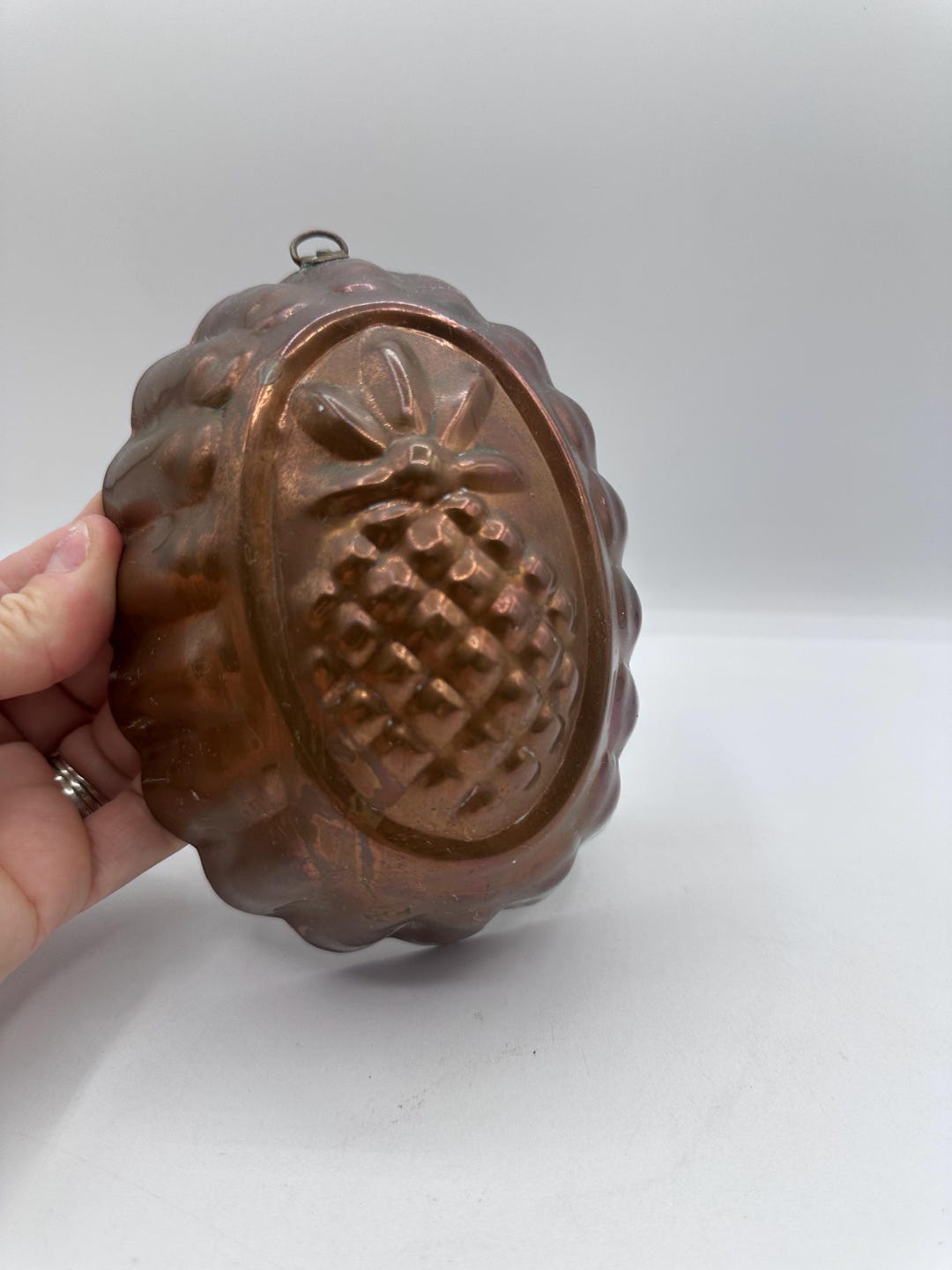 Vintage Copper Pineapple Mold | Retro Wall Decor | Copper Kitchen Mold ...