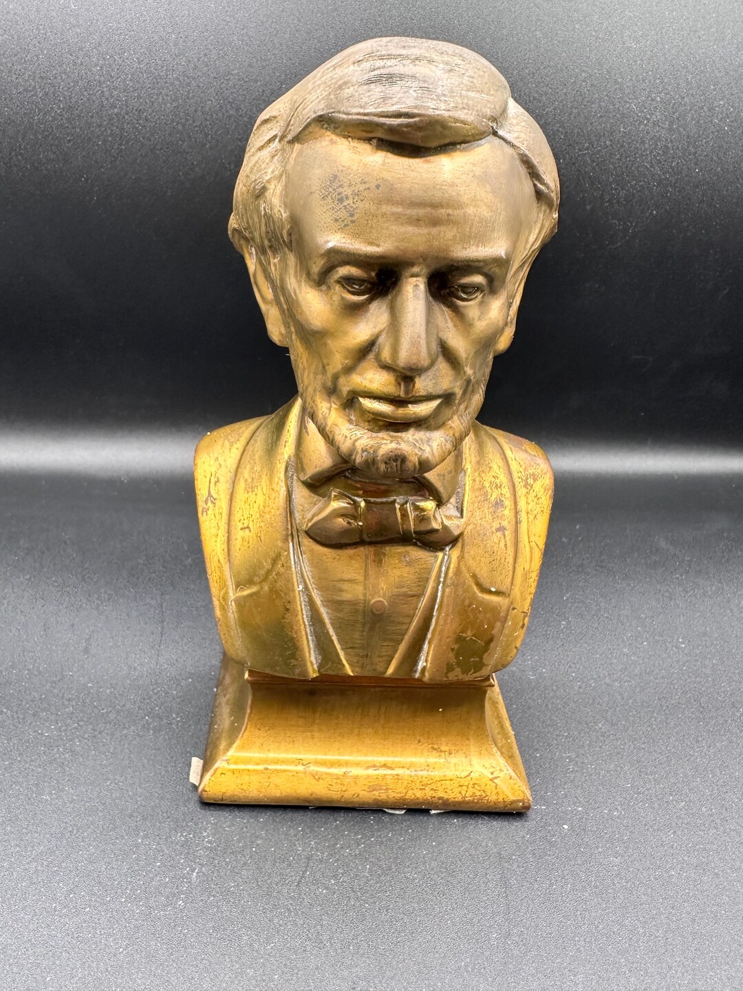 Vintage Bronze Abraham Lincoln Bust | Abe Lincoln | Bronze | Brass ...
