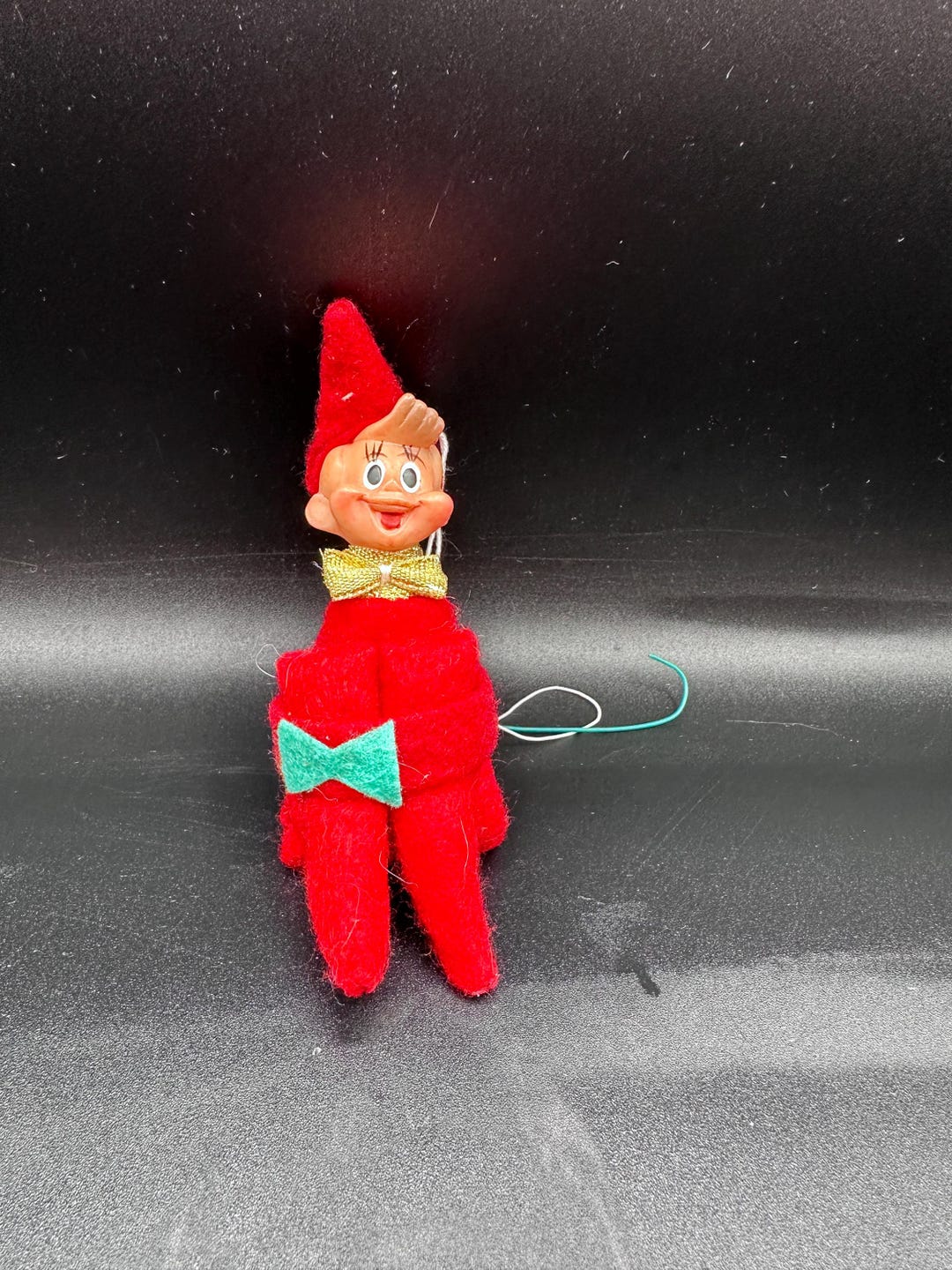 Vintage Japan Knee Hugger Pixie Elfpixie Elf Ornamentvintage Elfrubber ...