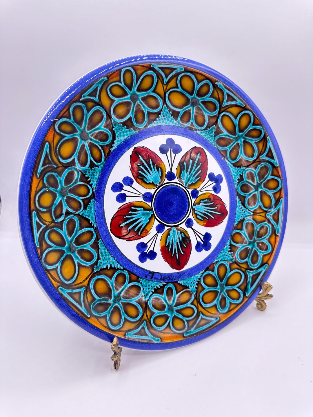 Vintage Mexican Talavera Colorful Plate | Mexican | Talavera | Pottery ...