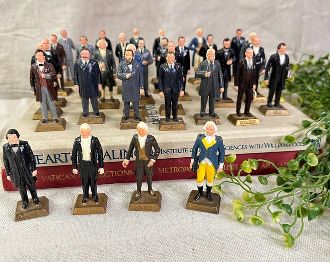 Vintage 1960s Marx Toy Presidents Figurines Collection 1-37/hand ...