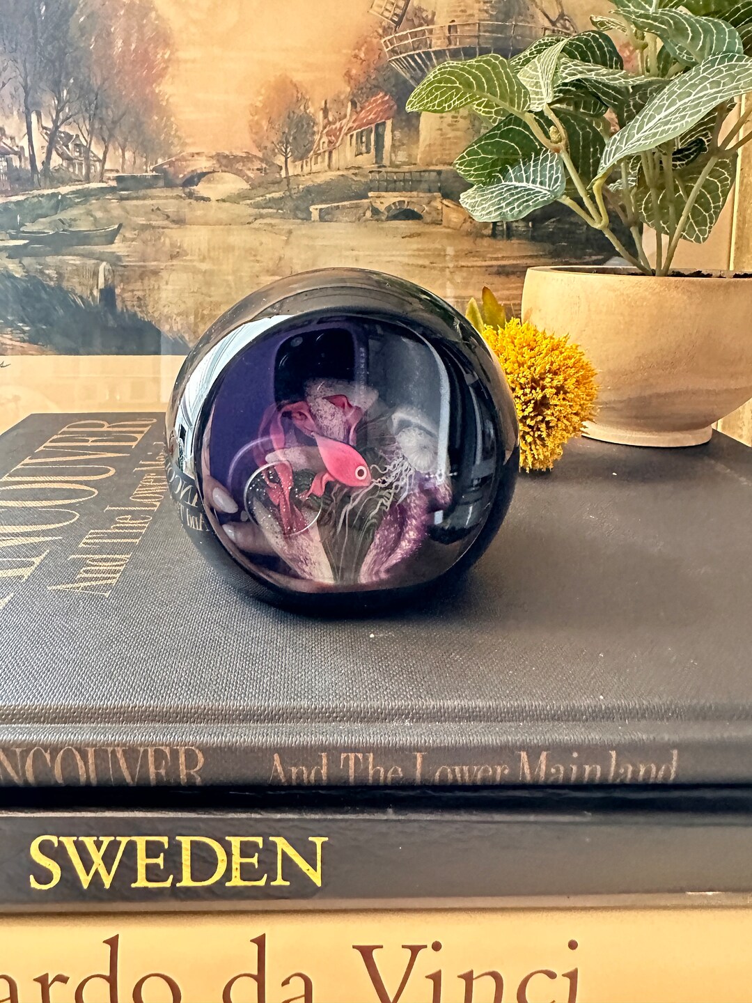 Vintage Stuart Abelman Art Glass Paperweight Organic Style and Shape ...