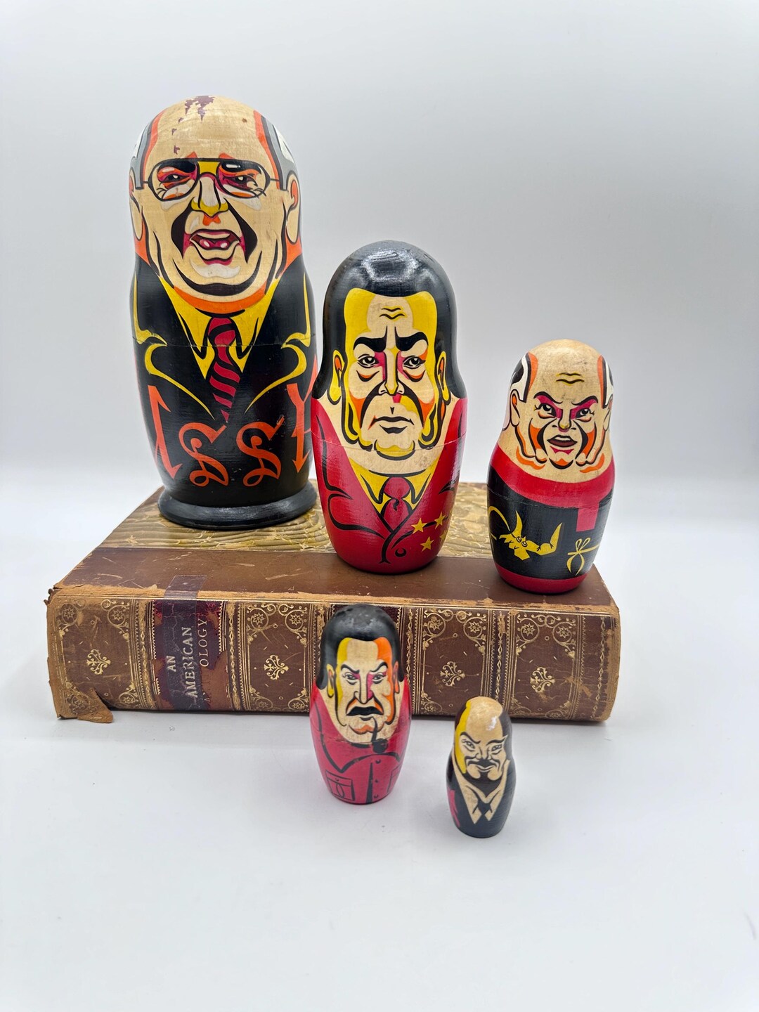 Vintage Russian Nesting Dolls political Nesting Dolls ...