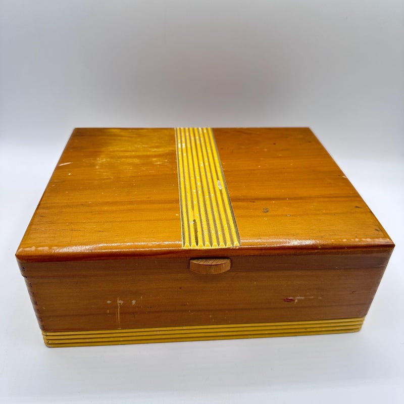 Vintage Wood Box - Etsy