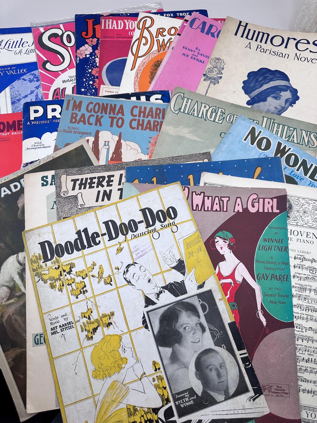 Vintage 1920s Sheet Music Booklets Collection | Set of 20 Illustrated ...
