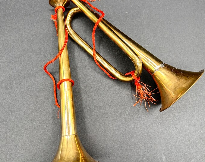 Vintage Brass Horn | Brass Trumpet | Brass Horn | Vintage Horn ...
