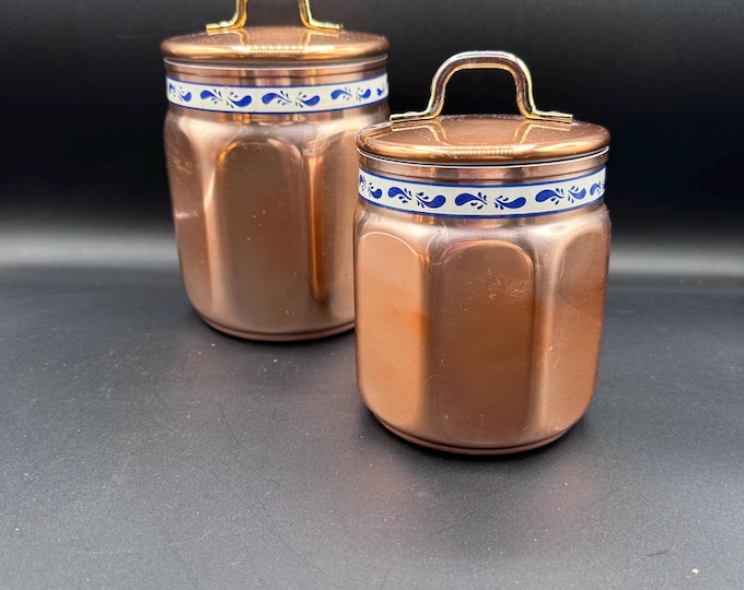 Vintage Copper Canister Set|french Kitchen|copper Kitchen|farmhouse ...