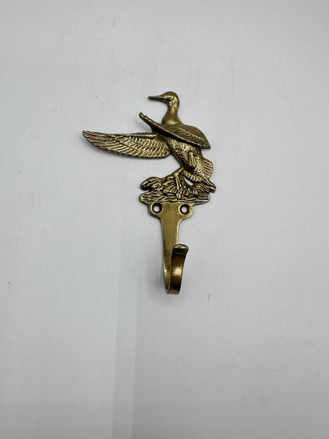 Vintage Solid Brass Duck Key Hook Brass Key Hook Brass Duck Brass ...