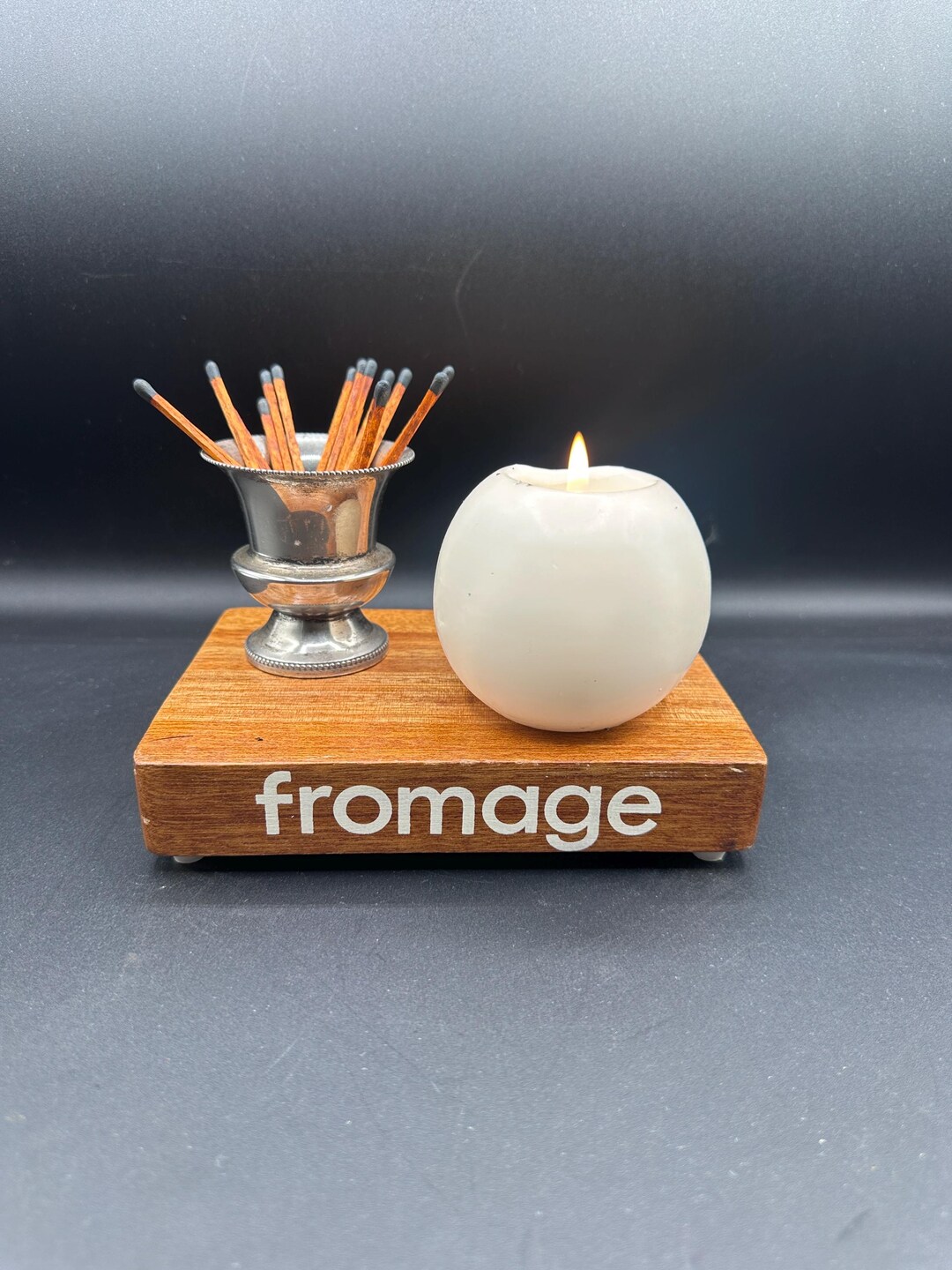 Vintage Wood Cheese Board | Fromage | Cheese Trivet | Boho | Bohemian ...