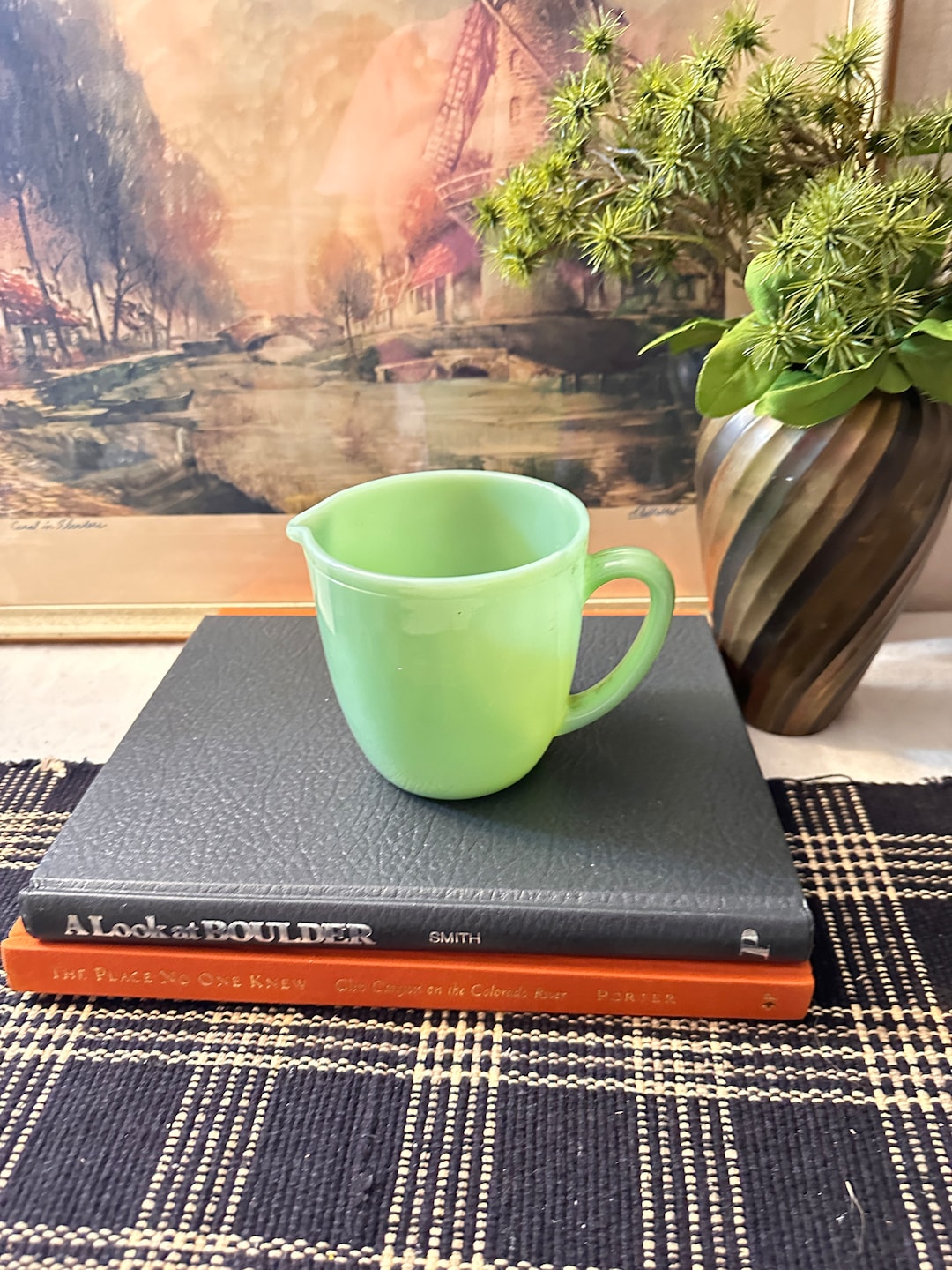 Vintage Fire King Jadeite Pitcher Vintage Jadeite Jadeite Pitcher ...