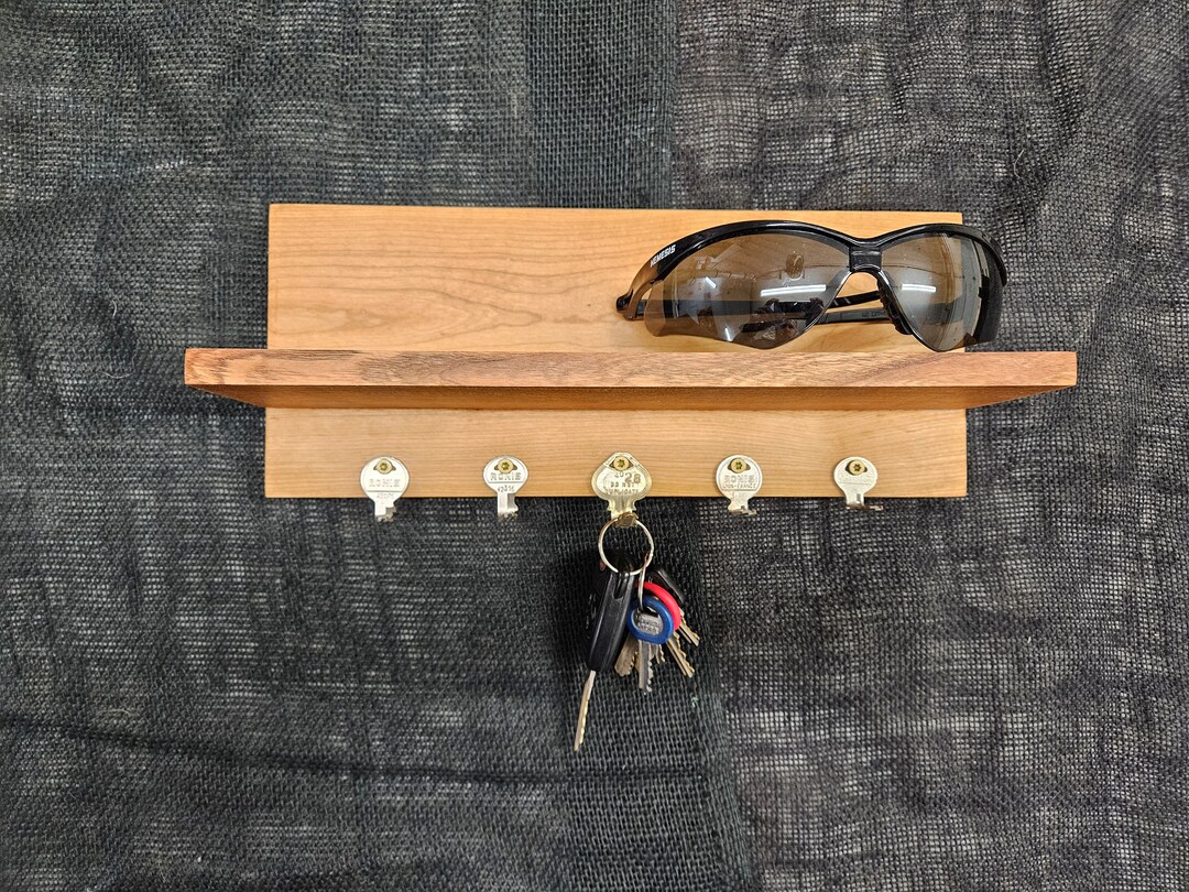 Cherry Key Rack - Key Holder - Entryway Organizer - - Etsy