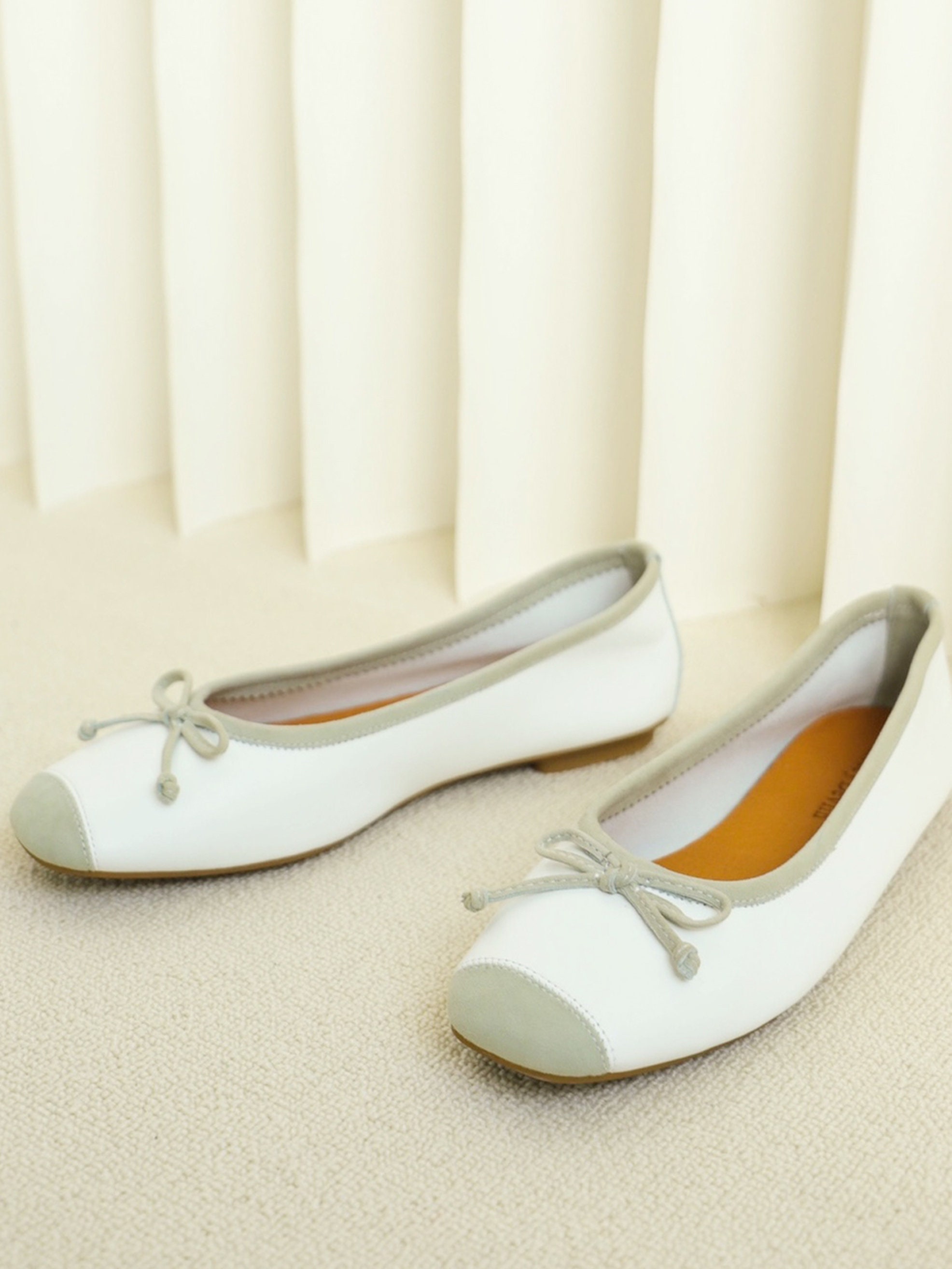 Women Ballet Shoes Leather Ballet Shoes Bow Ballet Shoes - Etsy