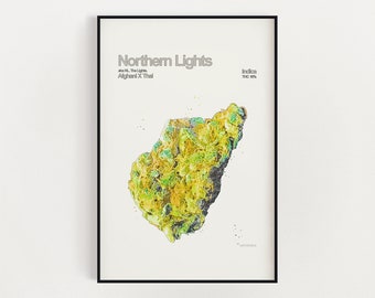 Weed Strain Poster - Etsy