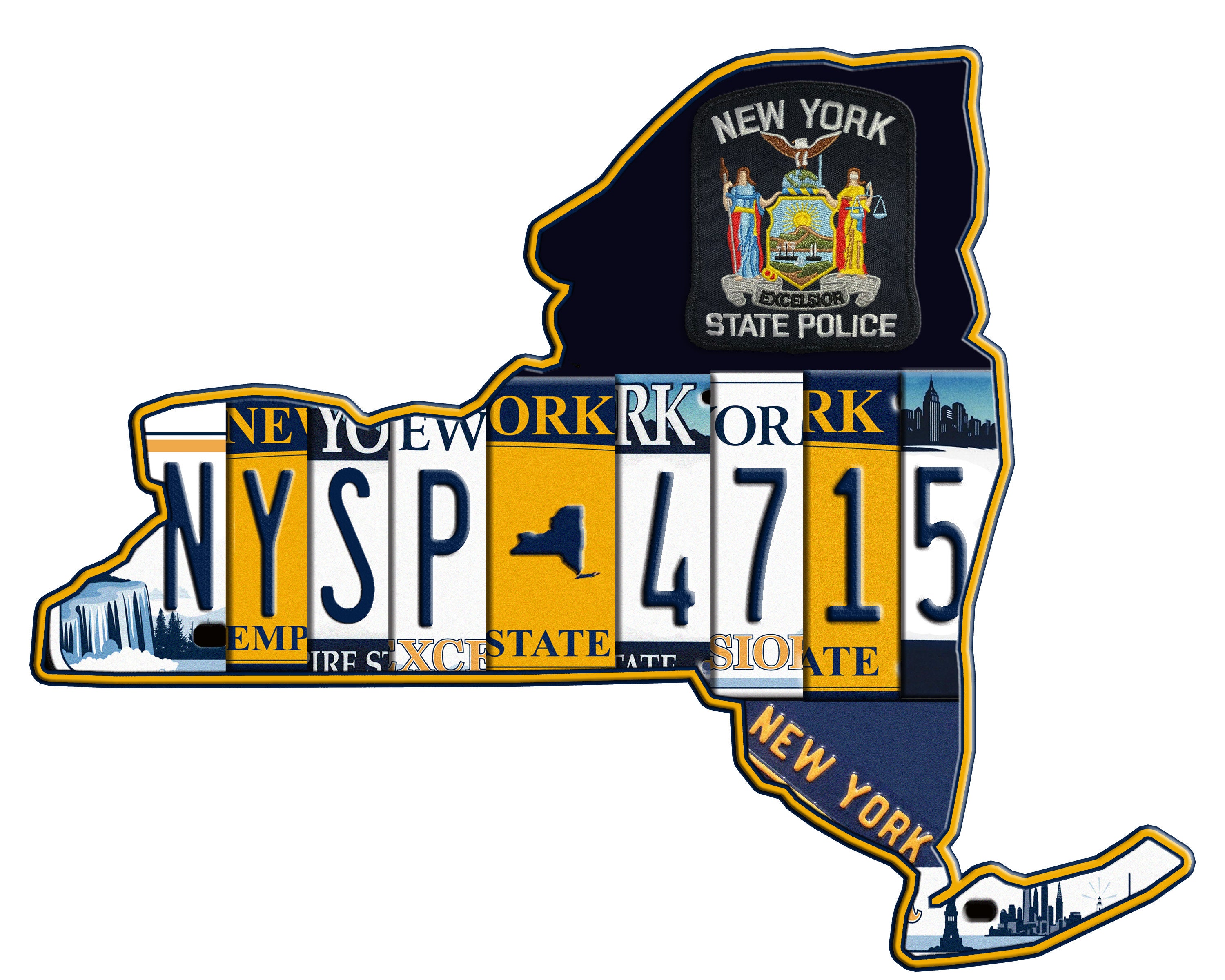 Custom NYSP New York State Police Sign 18x24 Customized - Etsy