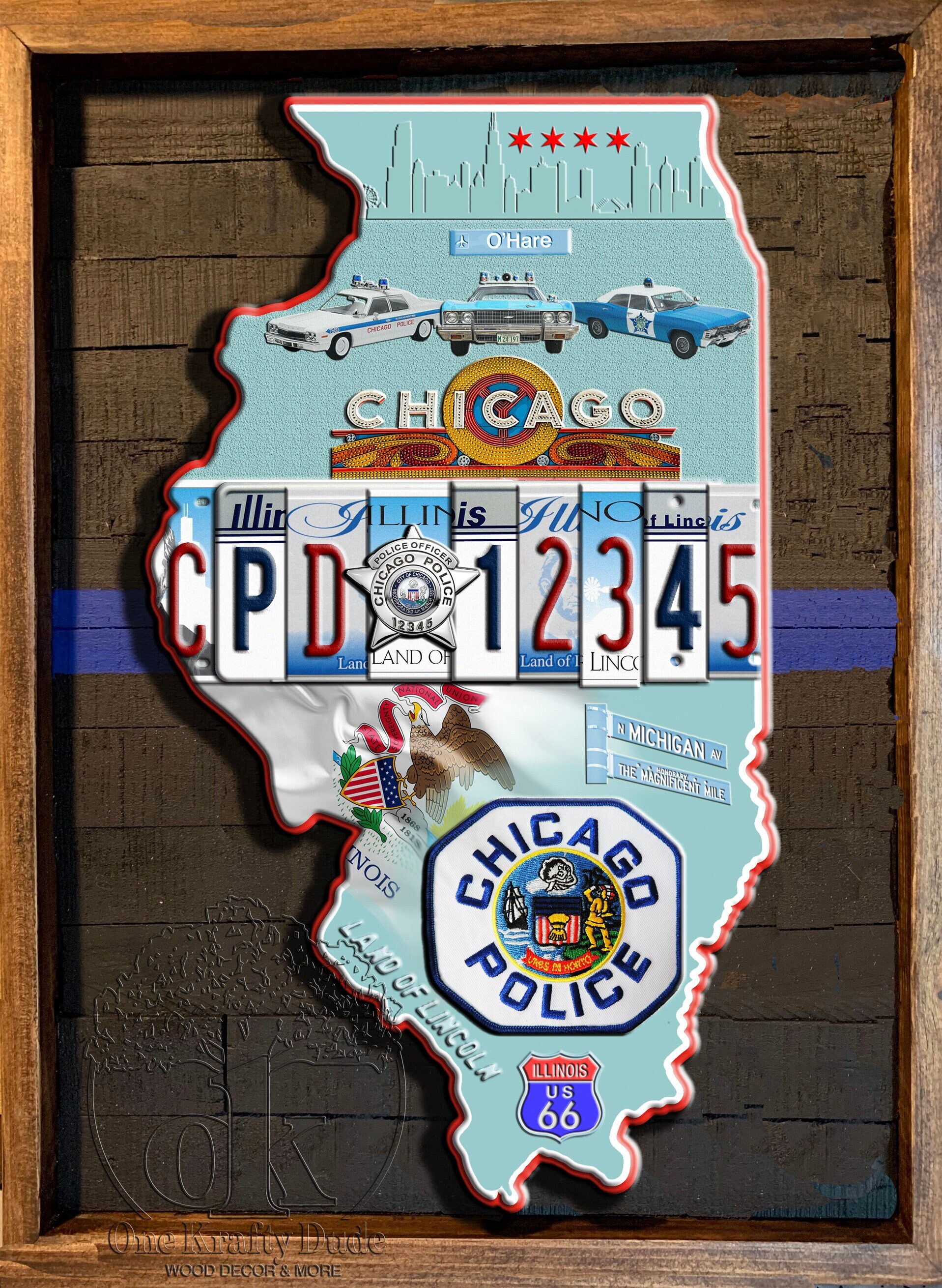 Custom CHICAGO PD Sign 18x24 Customized Chicago Police - Etsy.de