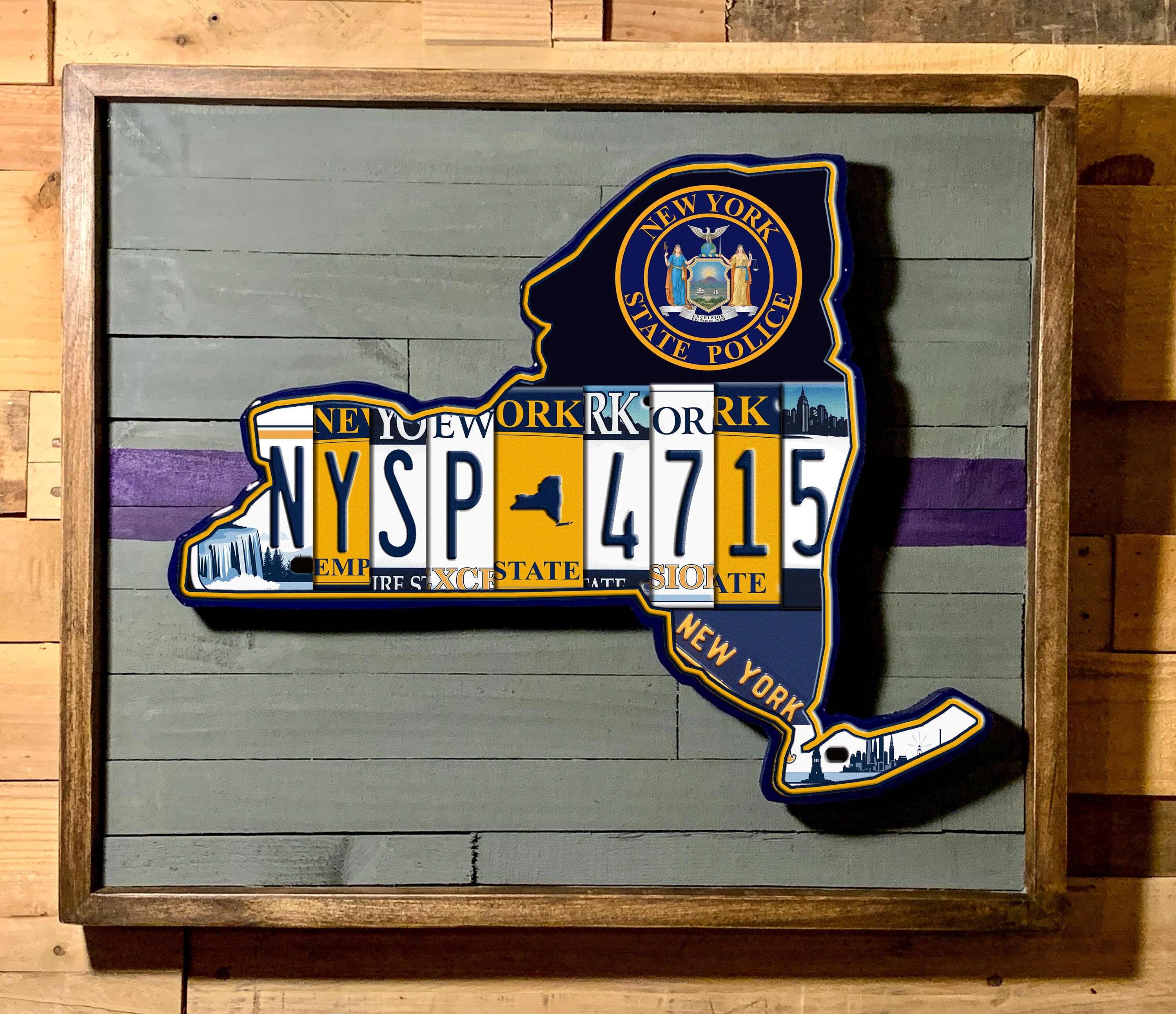 Custom NYSP New York State Police Sign 18x24 Customized | Etsy