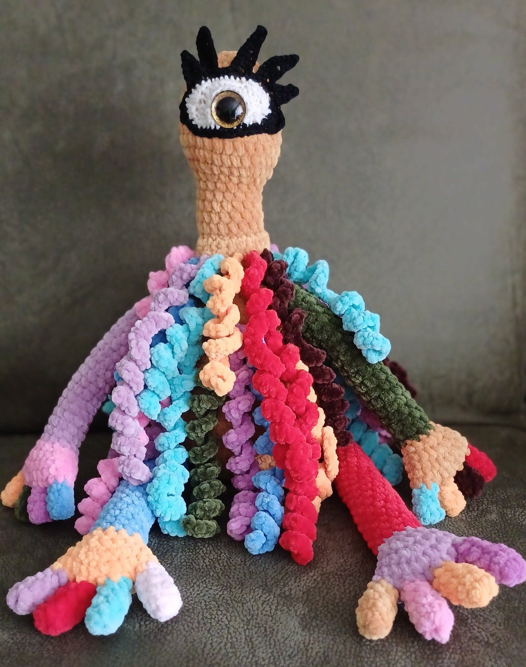 Monster Toy, Cuddly Monster zhuzha, Crocheted - Etsy