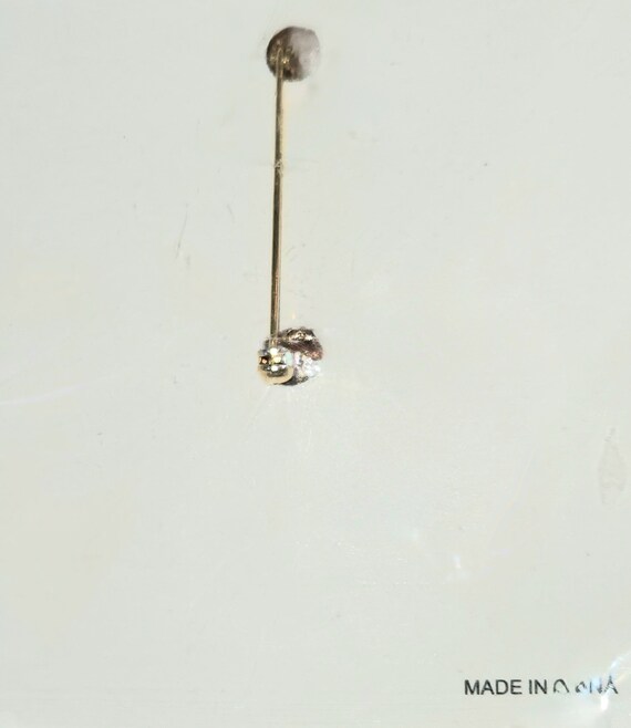 NEW Vintage Enamel Ruby Rose Pin, Dark Red Sculpted P… - Gem