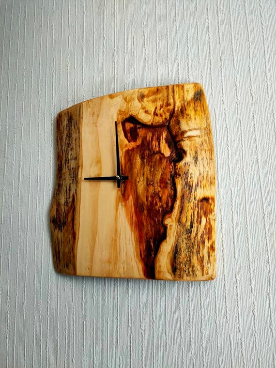 Live Edge Wooden Wall Clock Wooden Wall Clock Wall Clock - Etsy