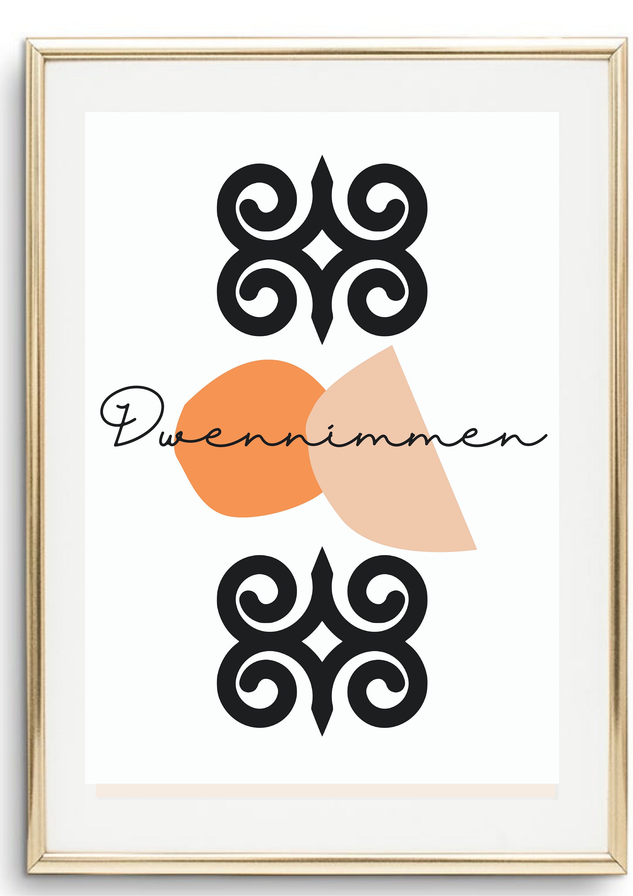 Dwennimmen Adinkra Symbol Digital Print I Adinkra Wall Art I - Etsy