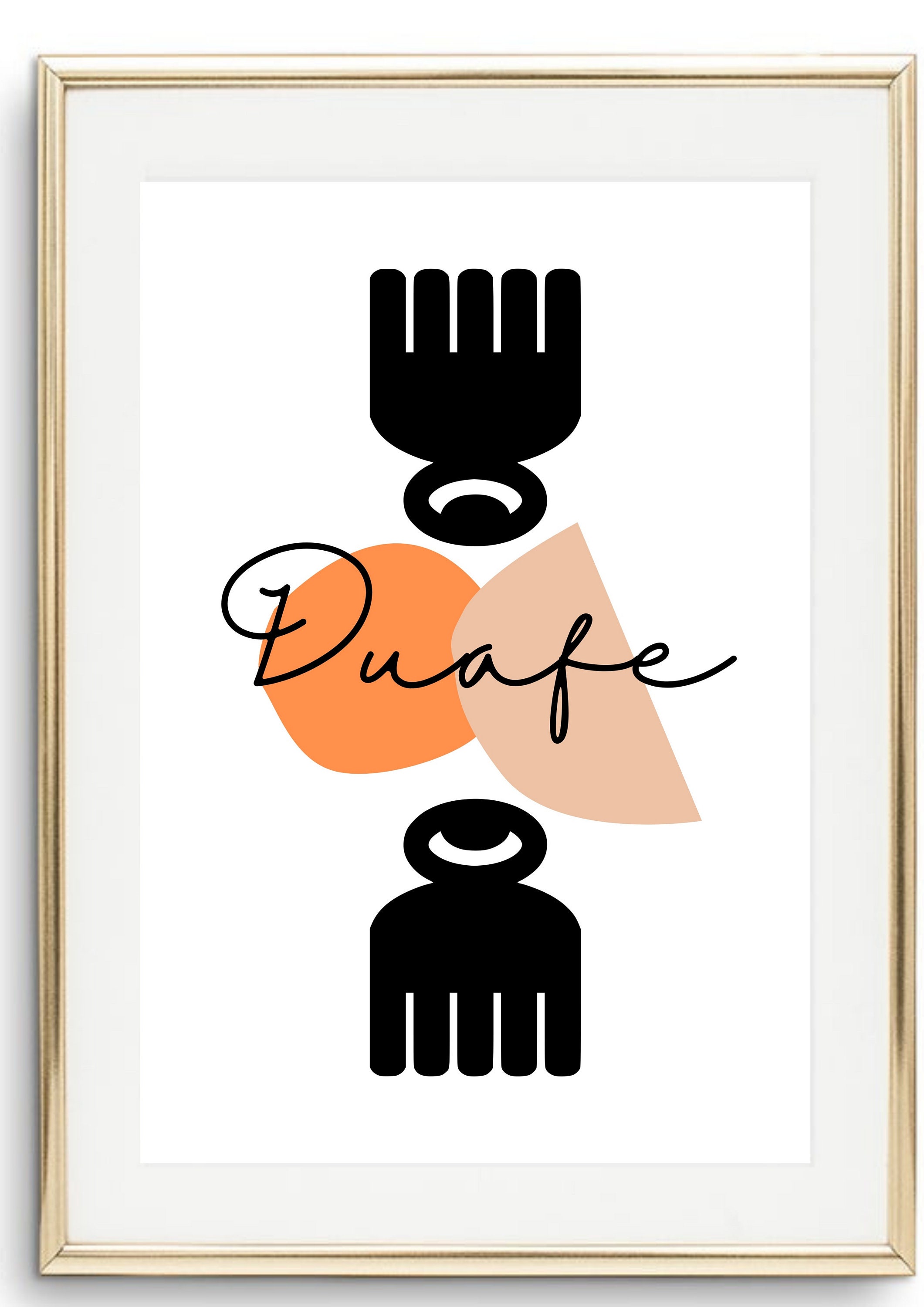 Duafe Adinkra Symbol Print I Adinkra Wall Art I Abstract Print I ...