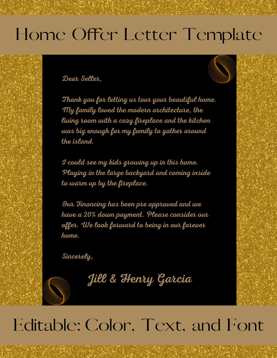 Home Offer Letter Dear Seller Letter Template Home Buyer Etsy