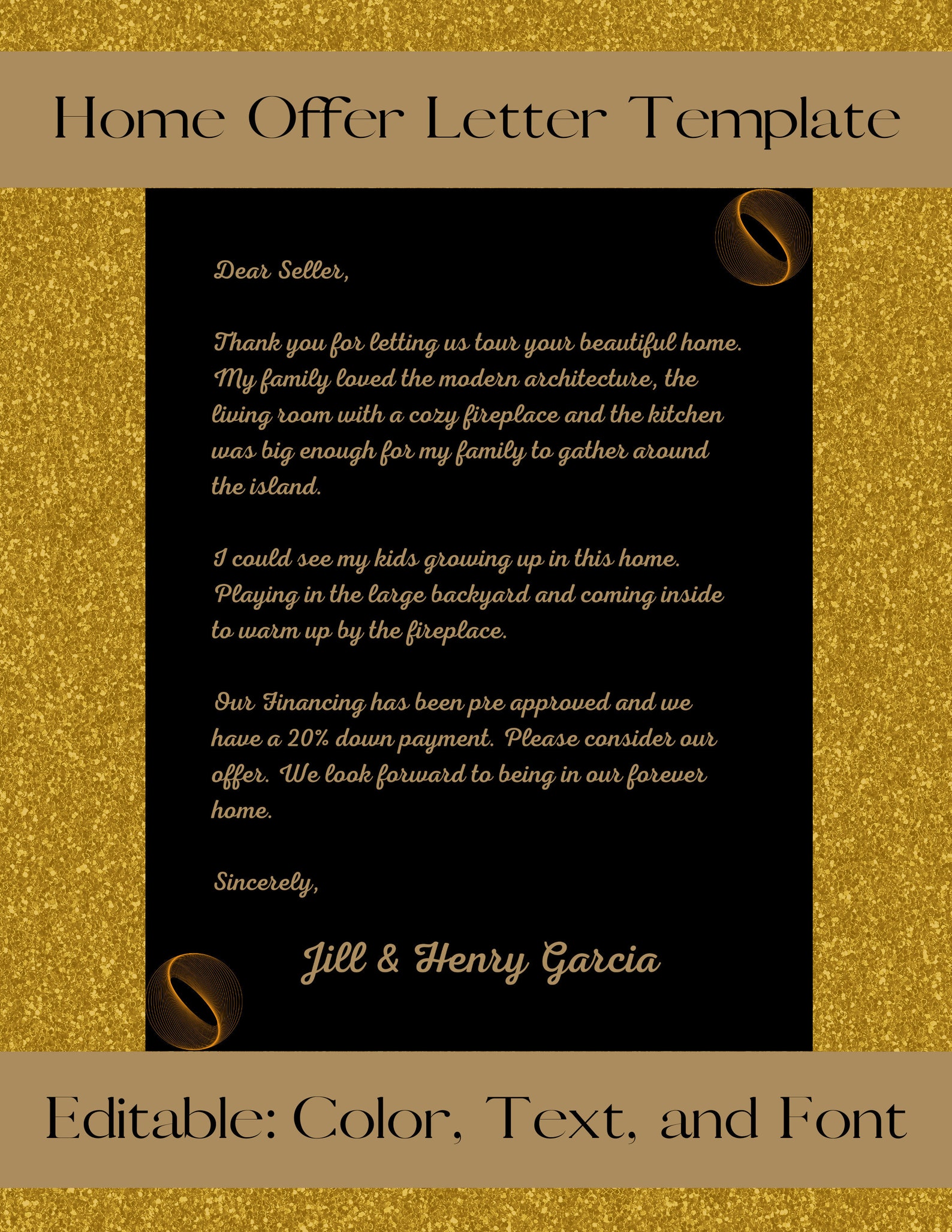 Home Offer Letter Dear Seller Letter Template Home Buyer Etsy