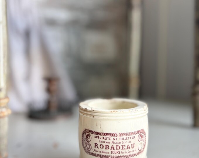 Antique French Ironstone Rillettes Pot - Etsy