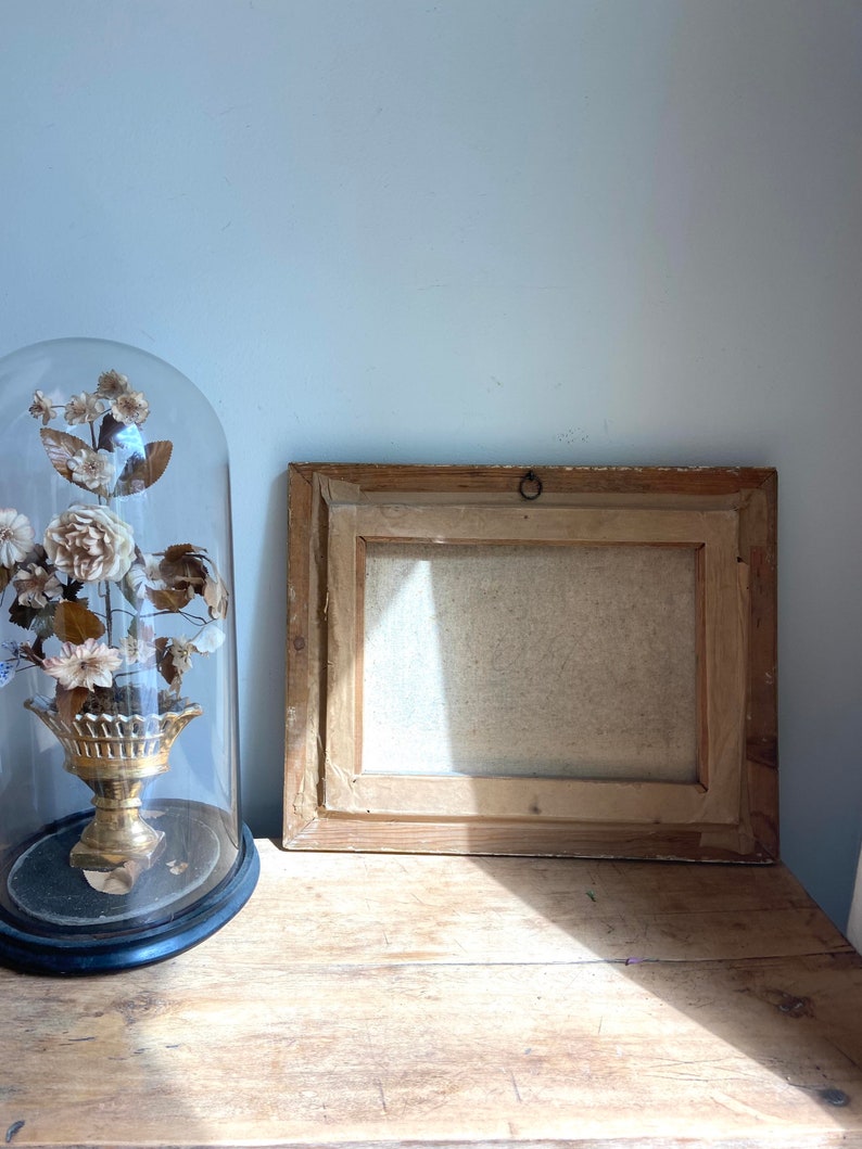 Antique Paining With Old Gilded Frame - Etsy