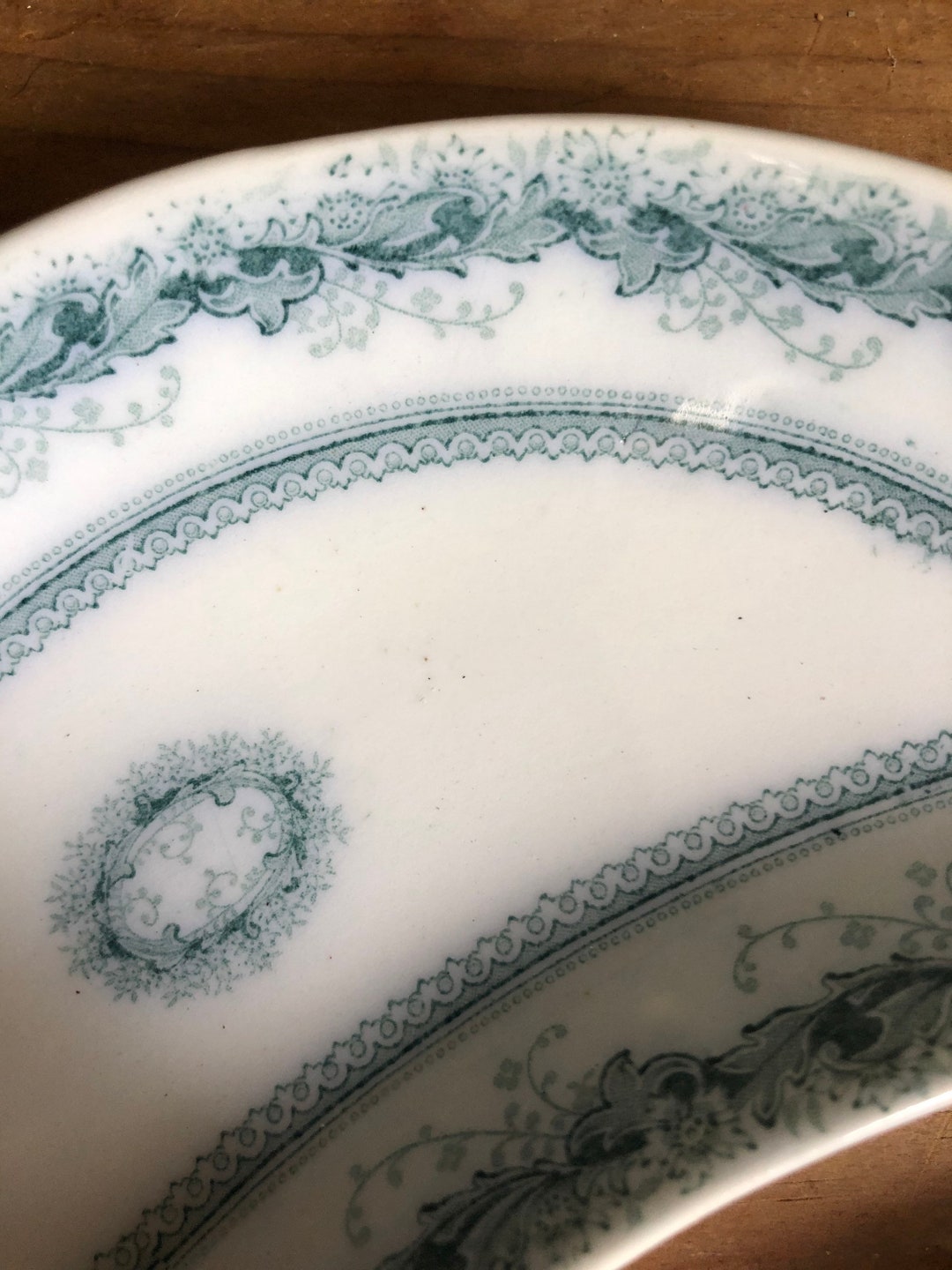 Pair of Antique Ironstone Blue Transferware Bone Dishes - Etsy