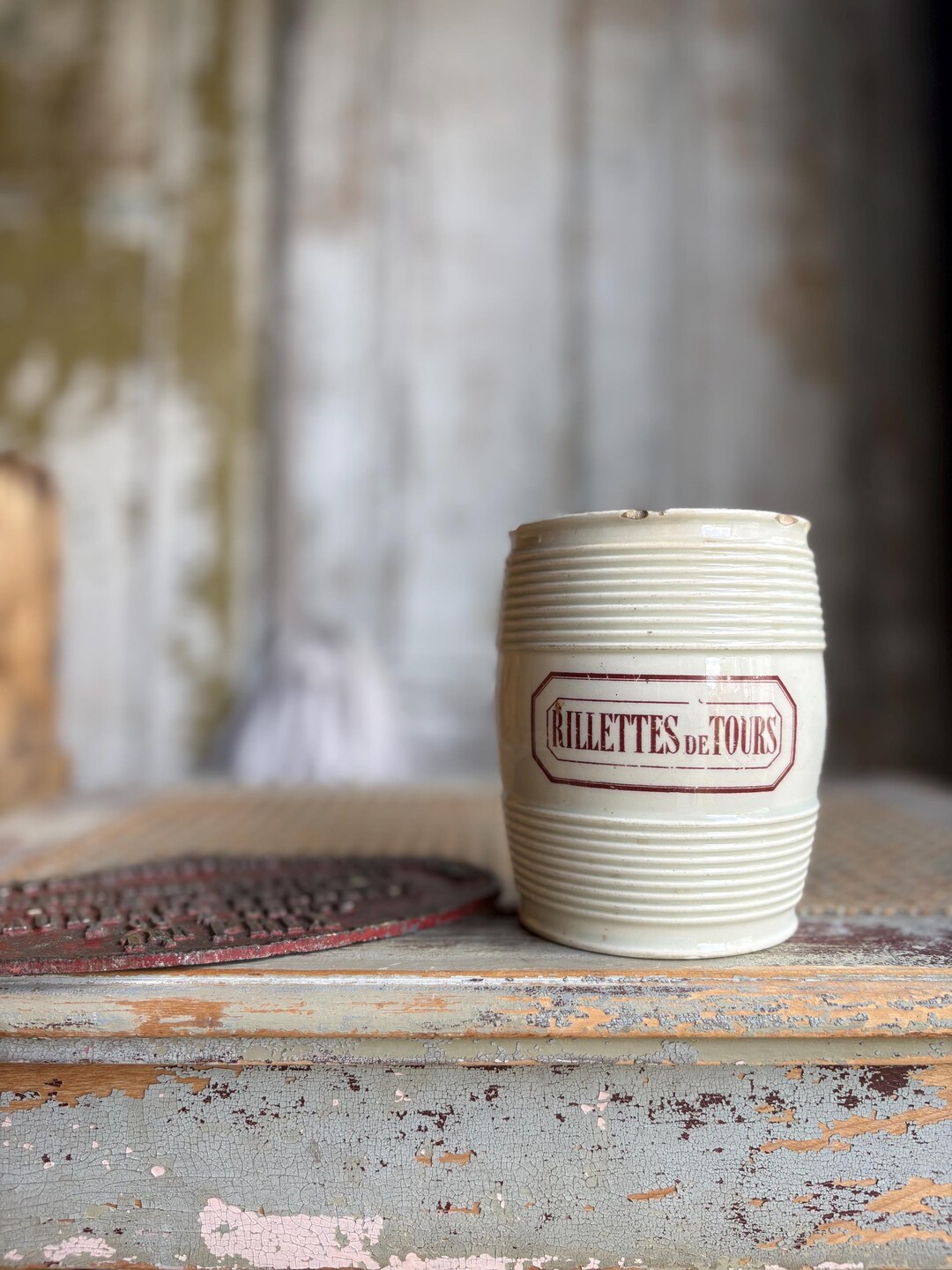 Antique Rillettes De Tours Pot - Etsy