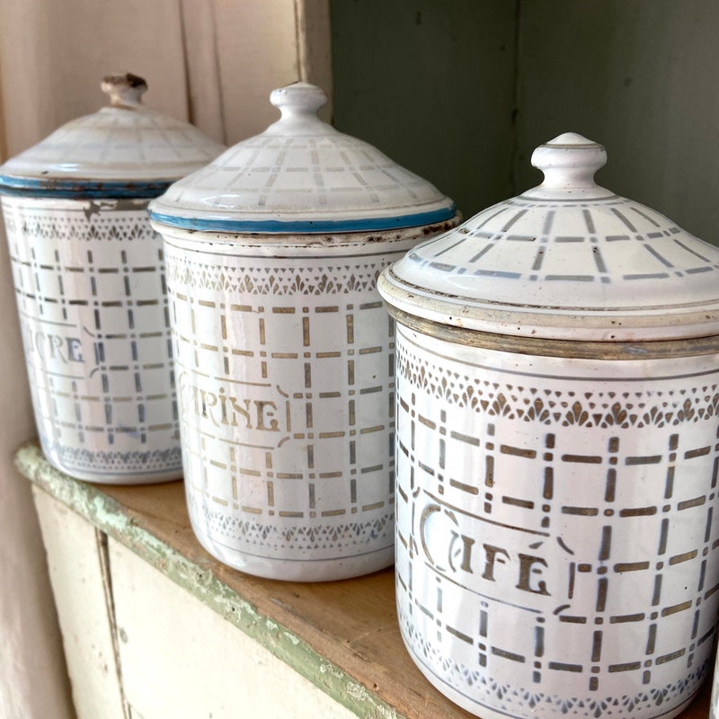 Antique Canisters - Etsy