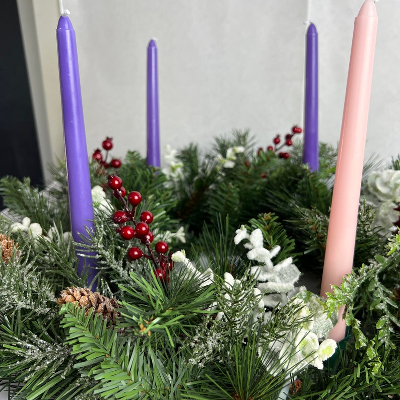 Advent Wreath Advent Candle Wreath Christian Christmas - Etsy