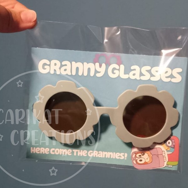 Bluey Granny Glasses Etsy